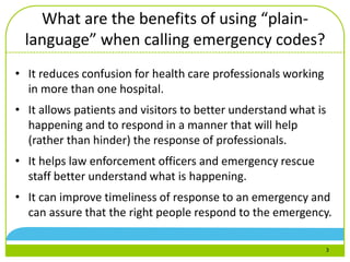 The new emergency codes what you should know | PPT