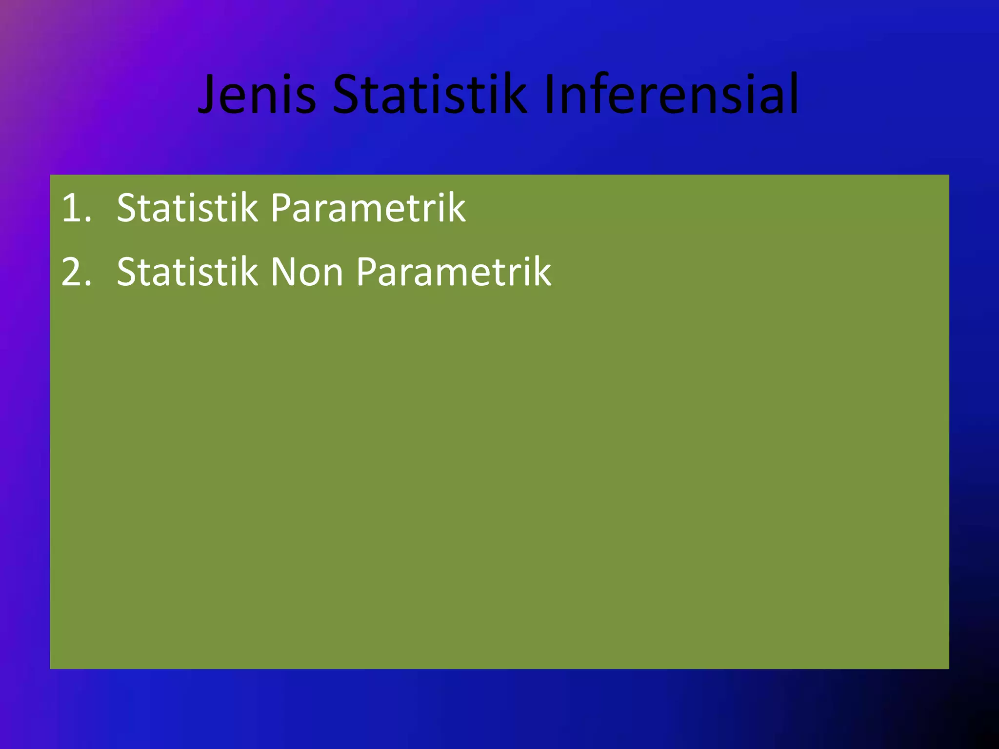 statistik inferensial | PPT