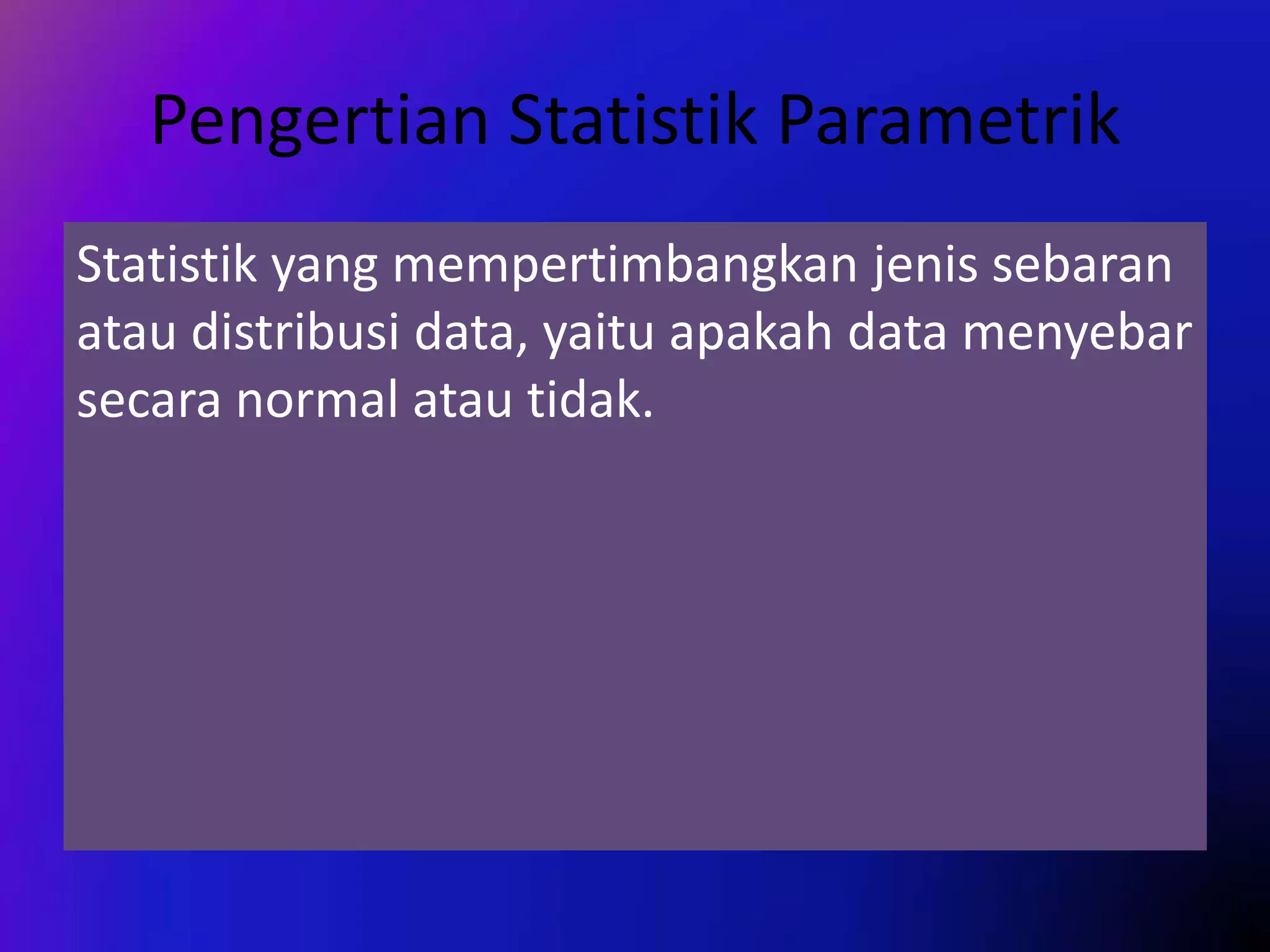 Statistik Inferensial Ppt 