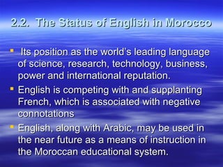 status-of-english-language | PPT