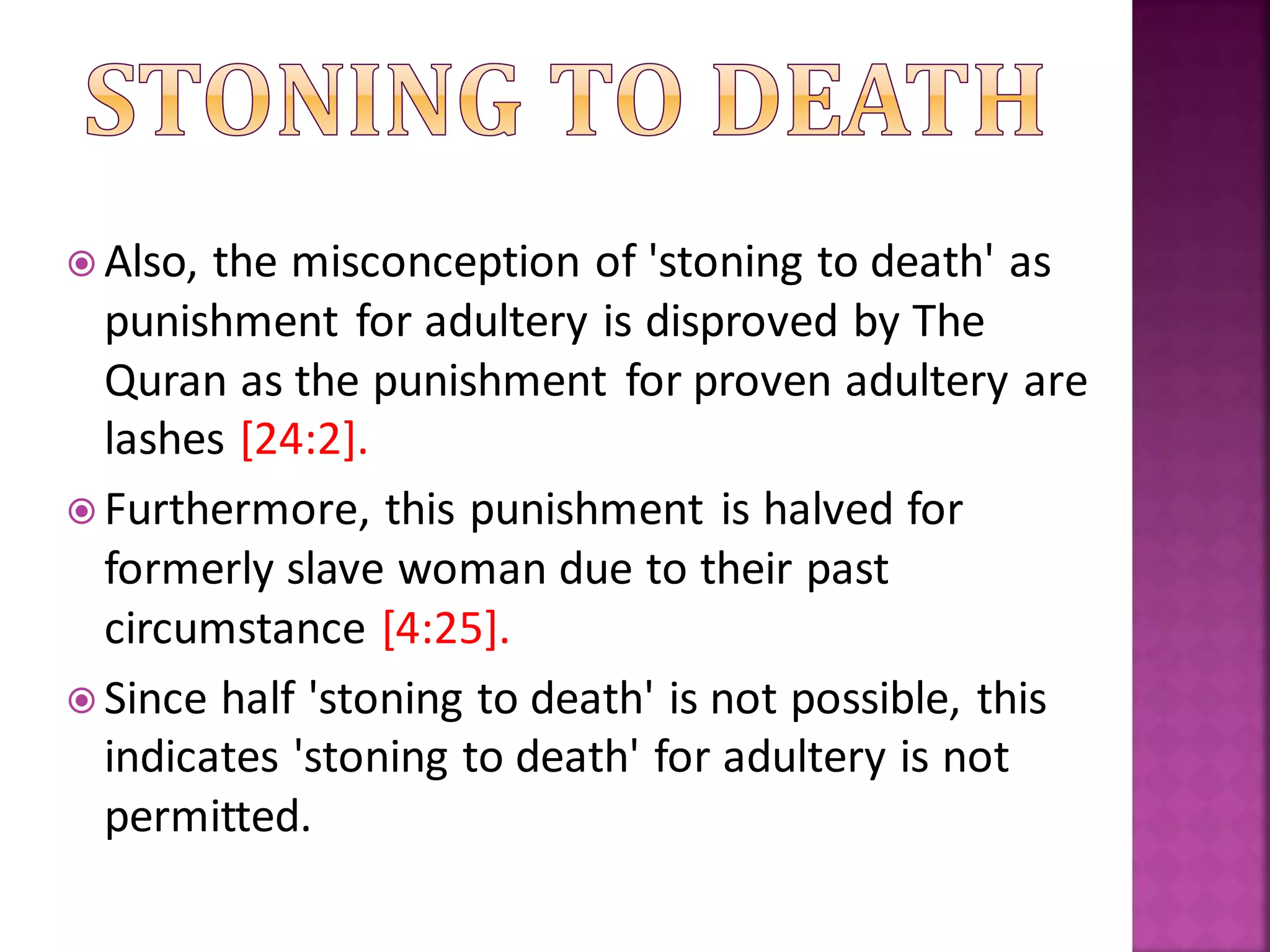 2. stonning to death | PPT