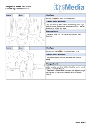 2 storyboard | PDF | Video Production | Content Production
