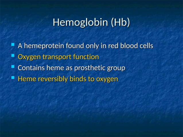 2 Structure And Function Of Hemoglobinppt Transporting Oxygen From The Lungs To The Tissues And