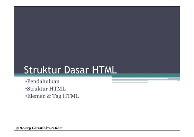 2.struktur dasar html (ok) | PPT