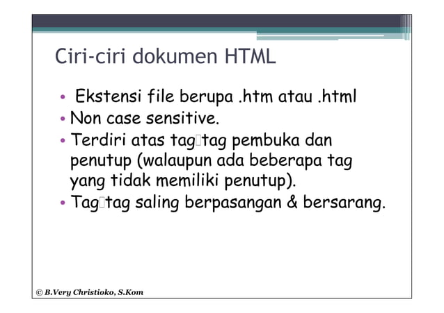 2.struktur dasar html (ok) | PPT