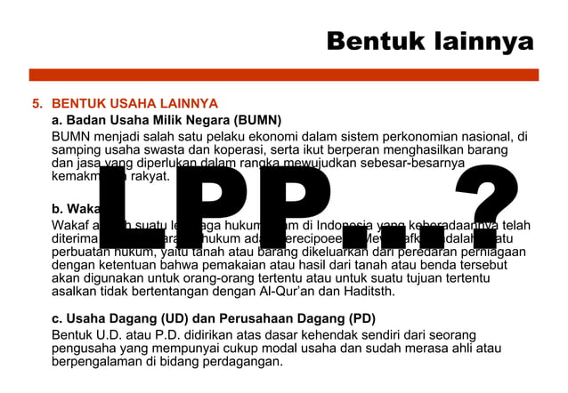 Struktur Makro LPP - LPS - LPK - LPB | PPT