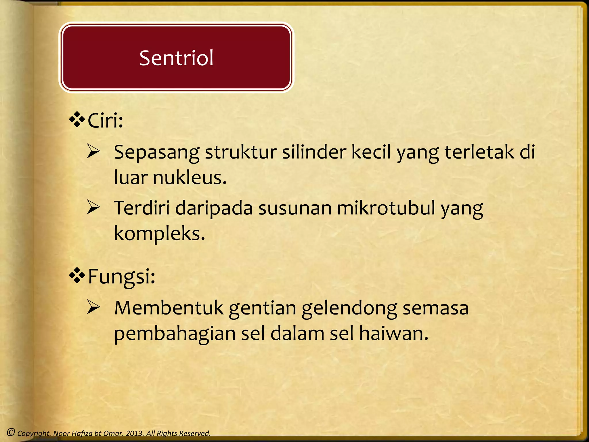 Bab 2 Struktur sel dan organisasi sel | PPTX