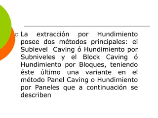 2- SUB LEVEL - BLOCK CAVING.ppt