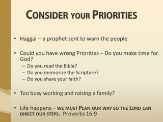 Misplaced or Wrong Priorities | PPT