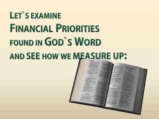 Misplaced or Wrong Priorities | PPT