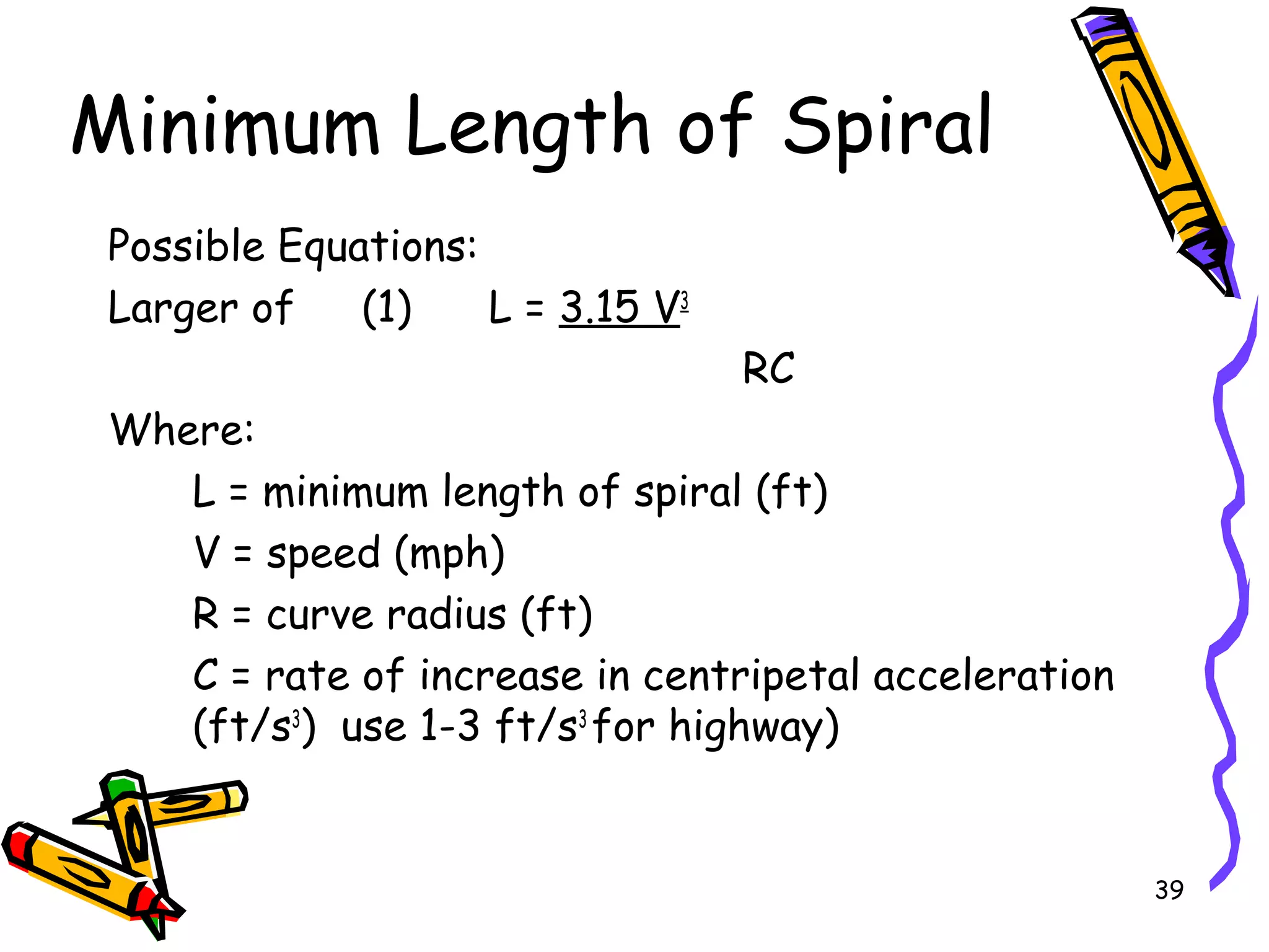 2 Superelevation and Spiral Curve ( by Malyar Talash, Highway Design ...