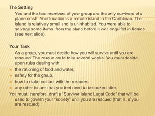 Survivor island legal code | PPTX