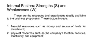 Swot Analysis-External and internal analysis | PPTX