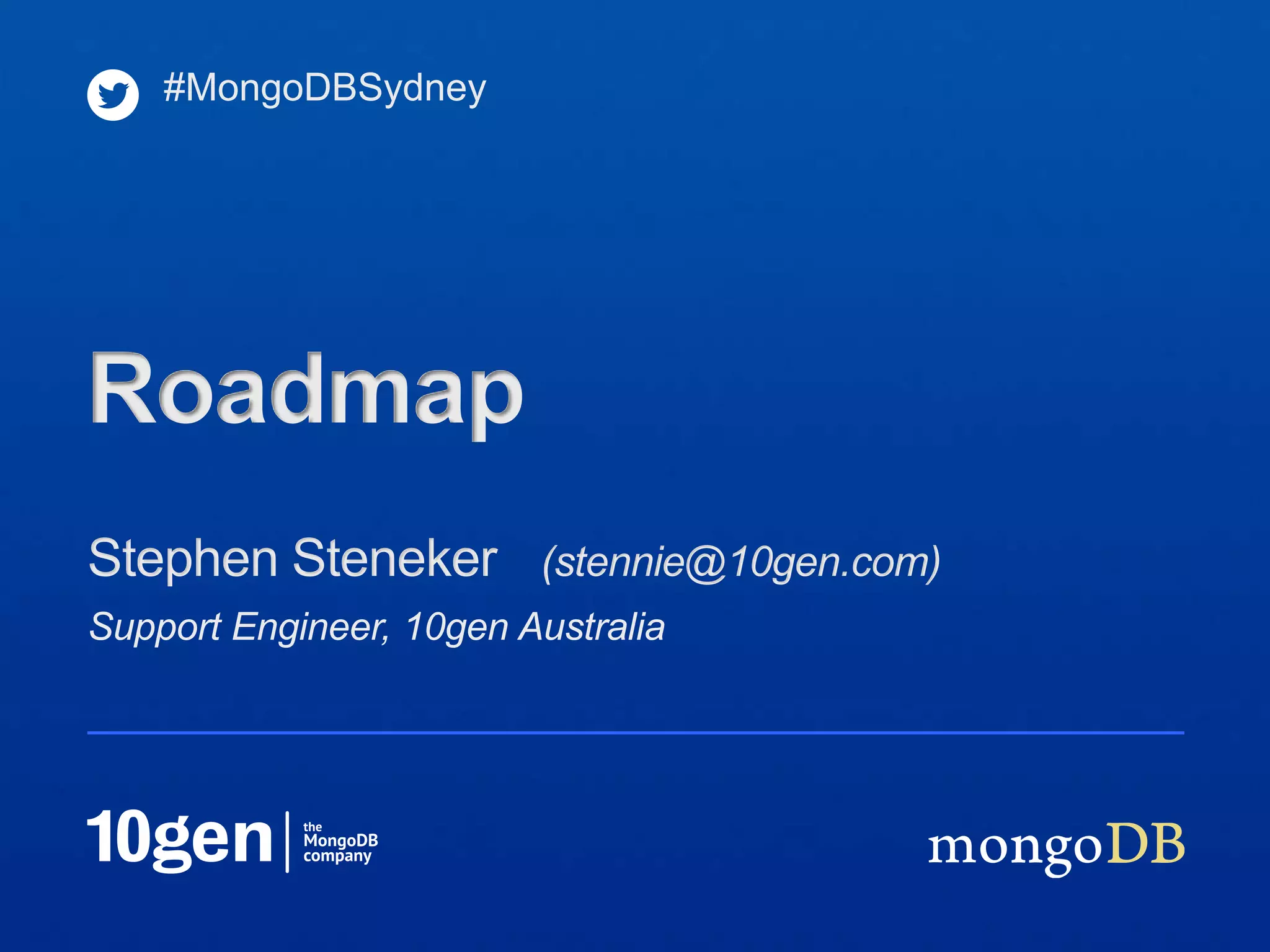 MongoDB Roadmap | PPTX