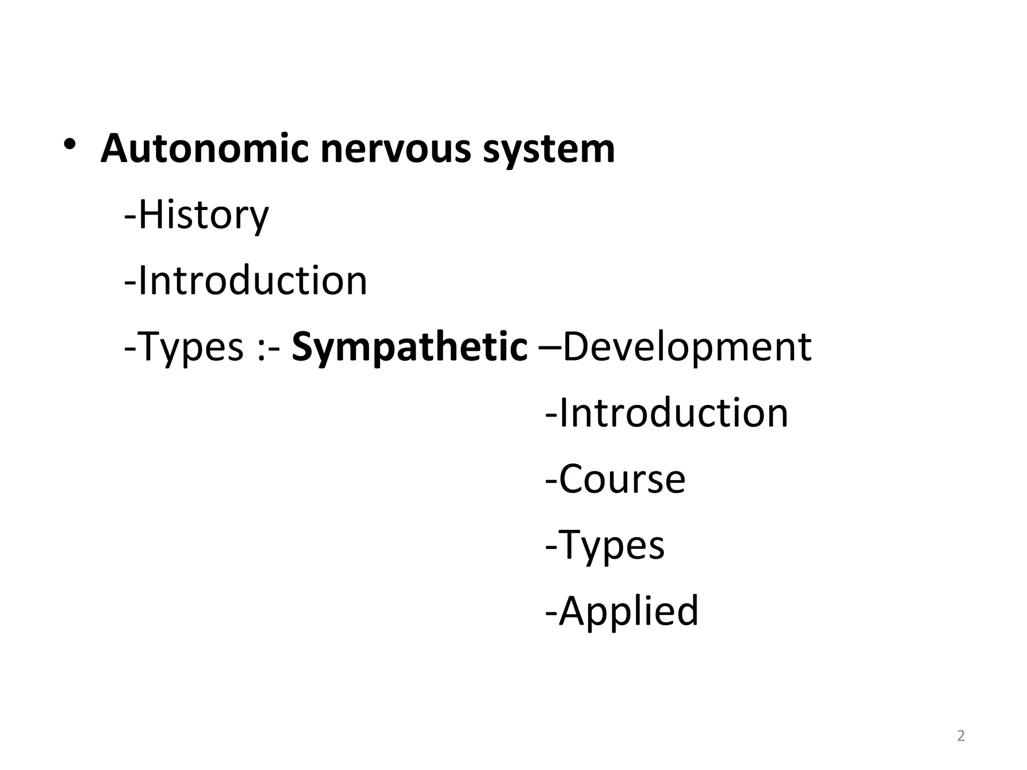 2. sympathetic nervous system | PPT