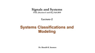 2- Systems Classifications and Modeling.pdf