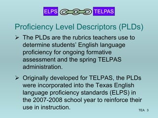 Introductory Training on the PLDs K-1 | PPTX