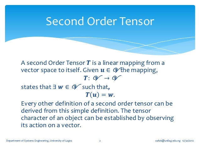 2. tensor algebra jan 2013