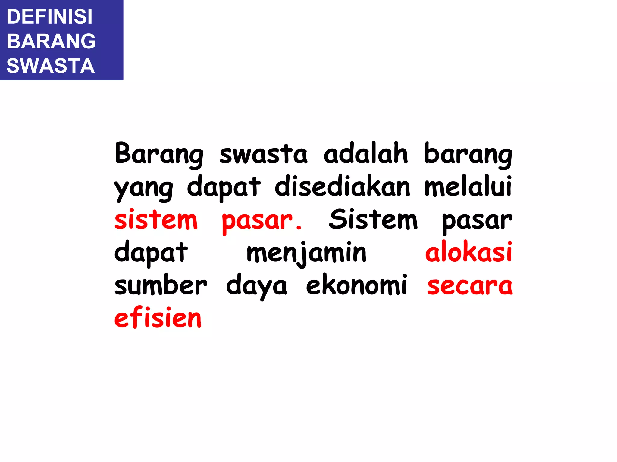 2 teori barang swasta | PPT