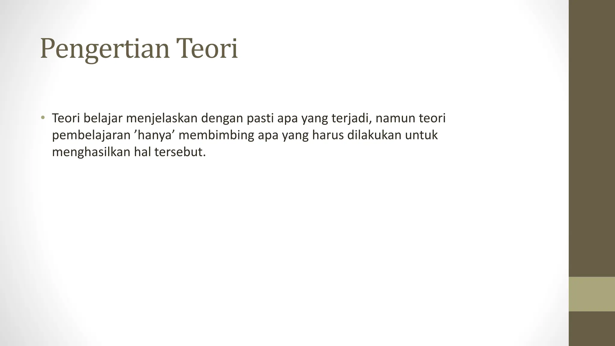 Memahami Teori-Teori Belajar: Teori Belajar Kognitif | PPT Memahami Teori-Teori Belajar: Teori Belajar Kognitif | PPT