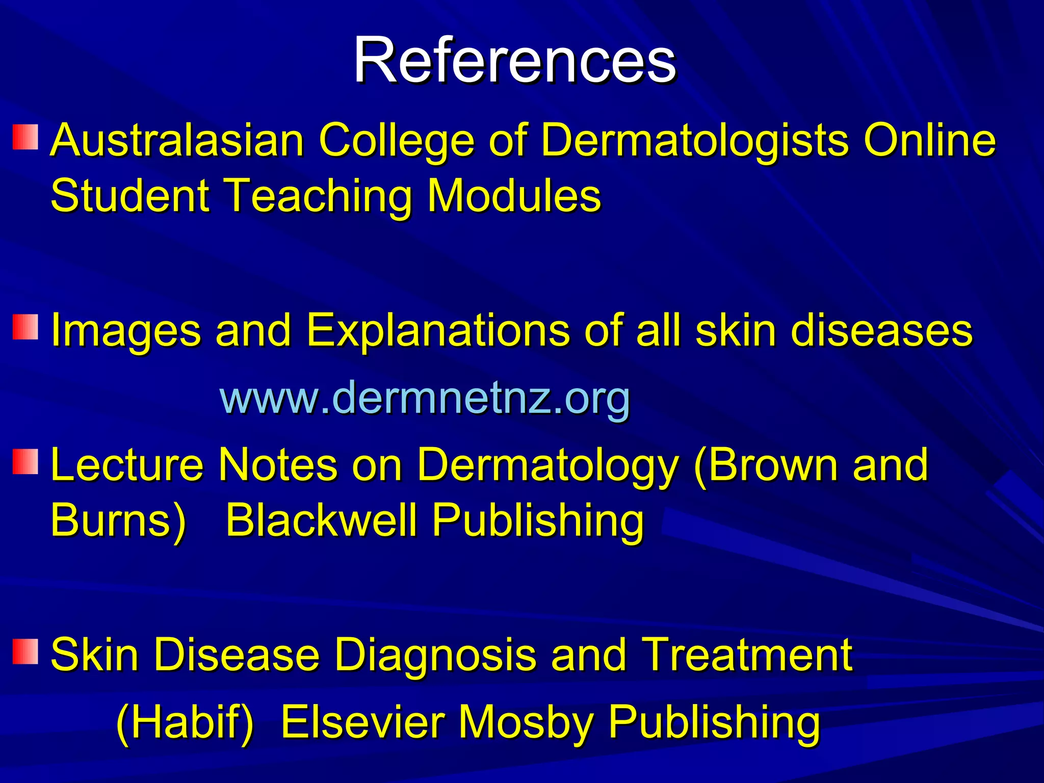2.terminology used in dermatology rp | PPT