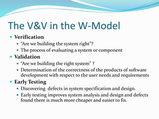2 testing throughout software lifecycle | PPT