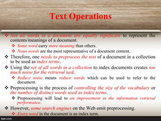 Information retrieval chapter 2-Text Operations.ppt