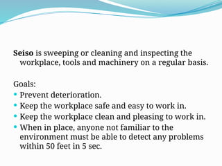 The 5S of Housekeeping in work place.pptx