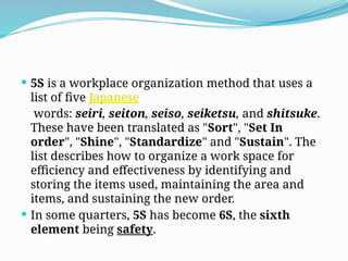 The 5S of Housekeeping in work place.pptx