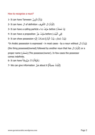 2 the-nouns-in-arabic | PDF