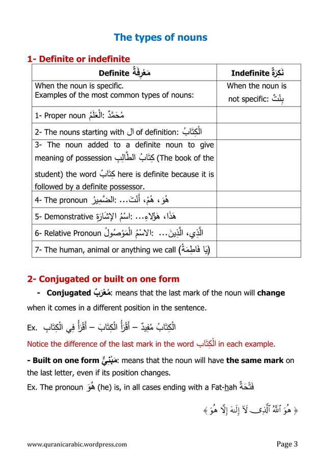 2 the-nouns-in-arabic | PDF
