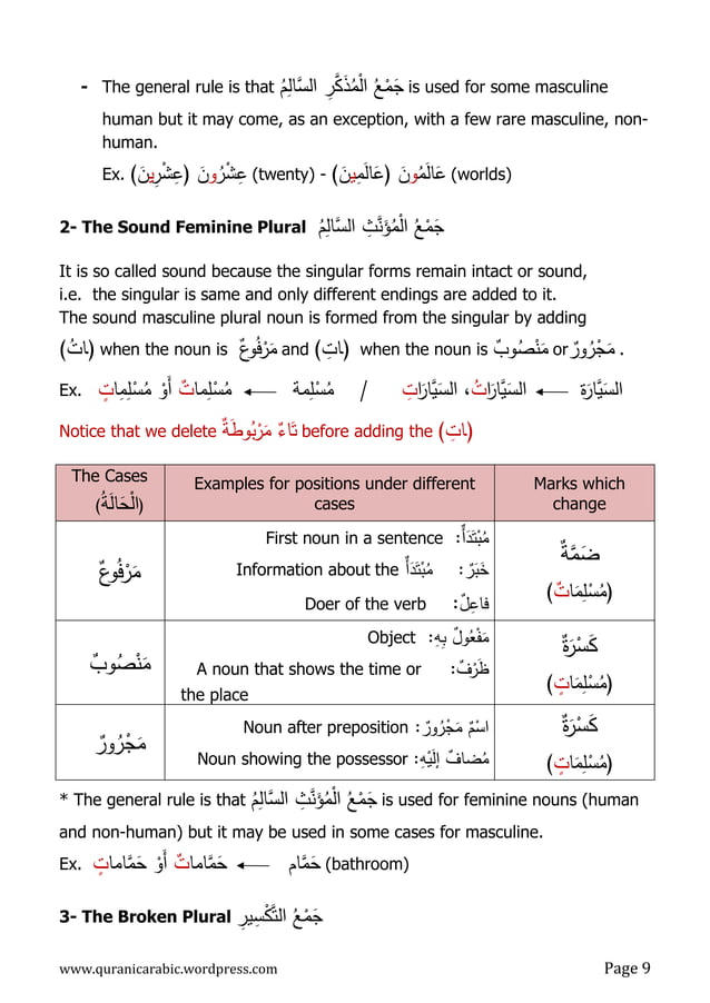 2 the-nouns-in-arabic | PDF