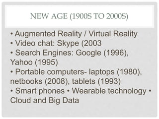 The Evolution of Traditional to New Media - Media and Information ...