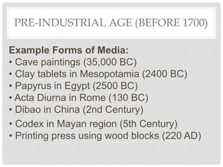 The Evolution of Traditional to New Media - Media and Information ...