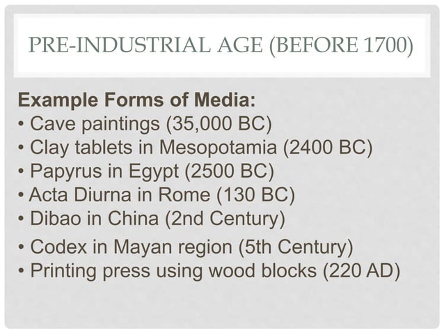 The Evolution of Traditional to New Media - Media and Information ...