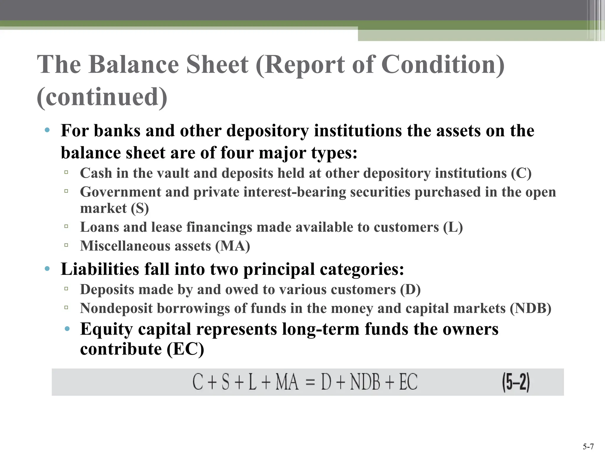 2-The Financial Statements of Banks and Their Principal Competitors.ppt