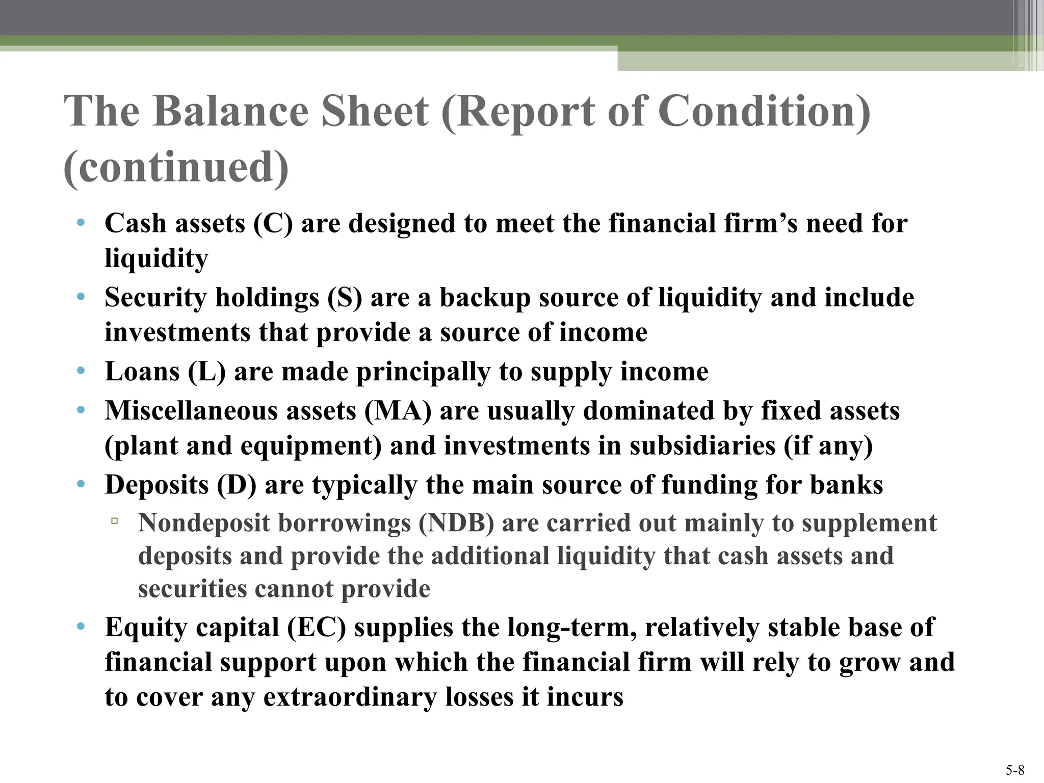 2-The Financial Statements of Banks and Their Principal Competitors.ppt