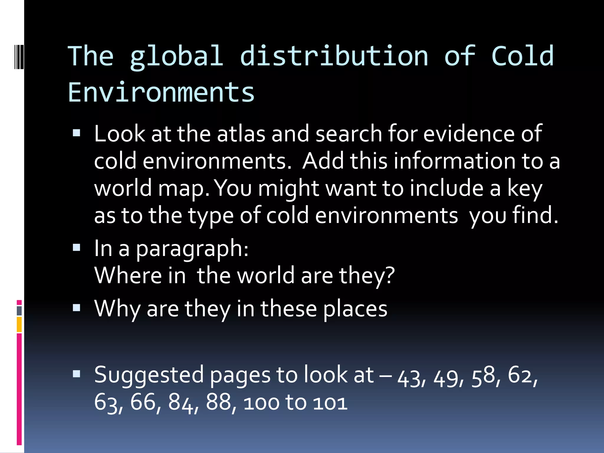2. the global distribution of cold environments | PPTX | Geography ...