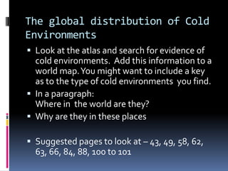 2. the global distribution of cold environments | PPTX | Geography ...