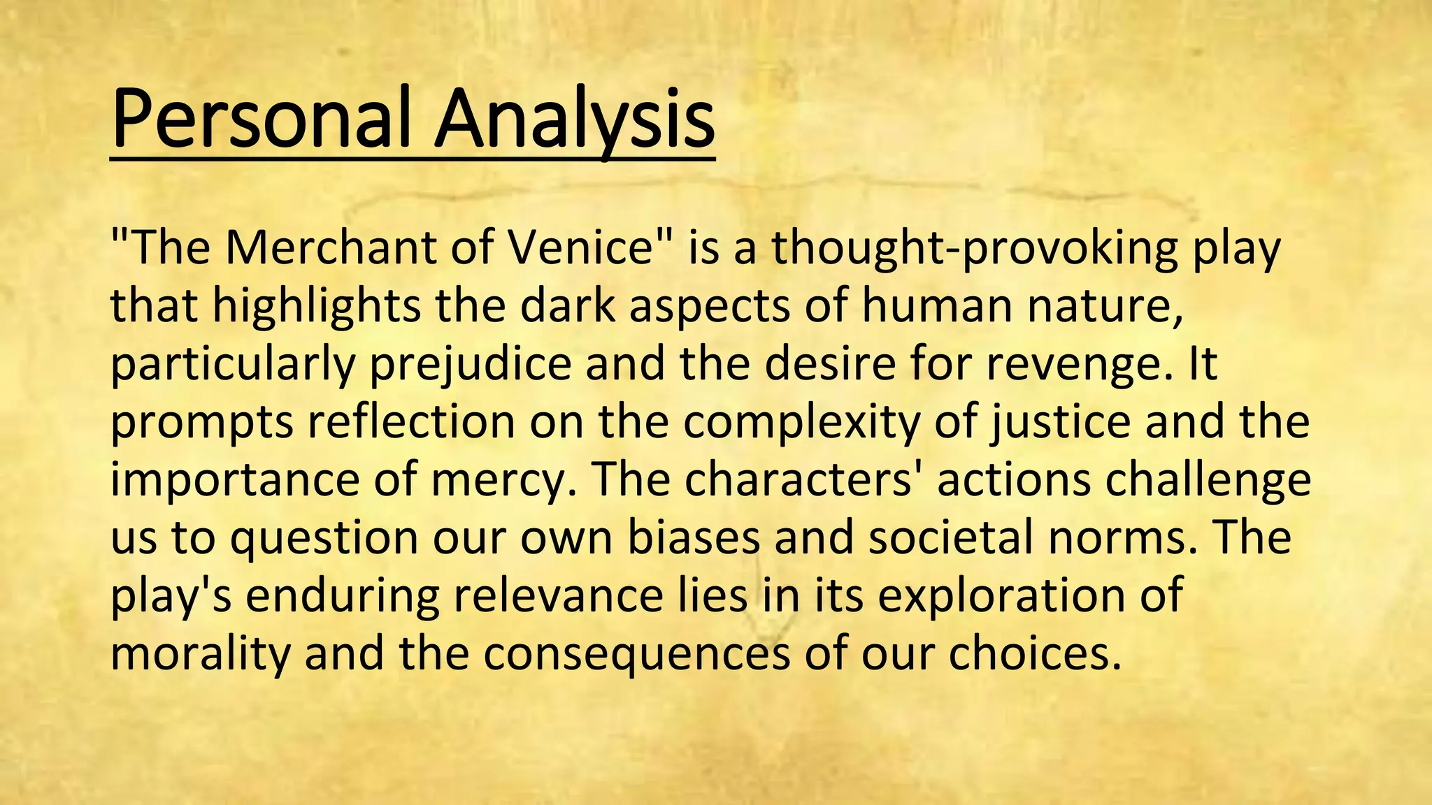 The Merchant of Venice by William Shakespeare | PPTX