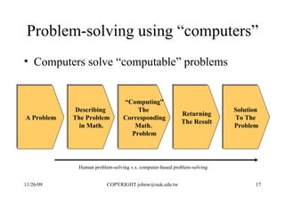 The Needs Of Computation | PPT