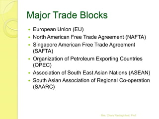 2. Theories of International Trade, Tariff and Non-tariff barriers and ...