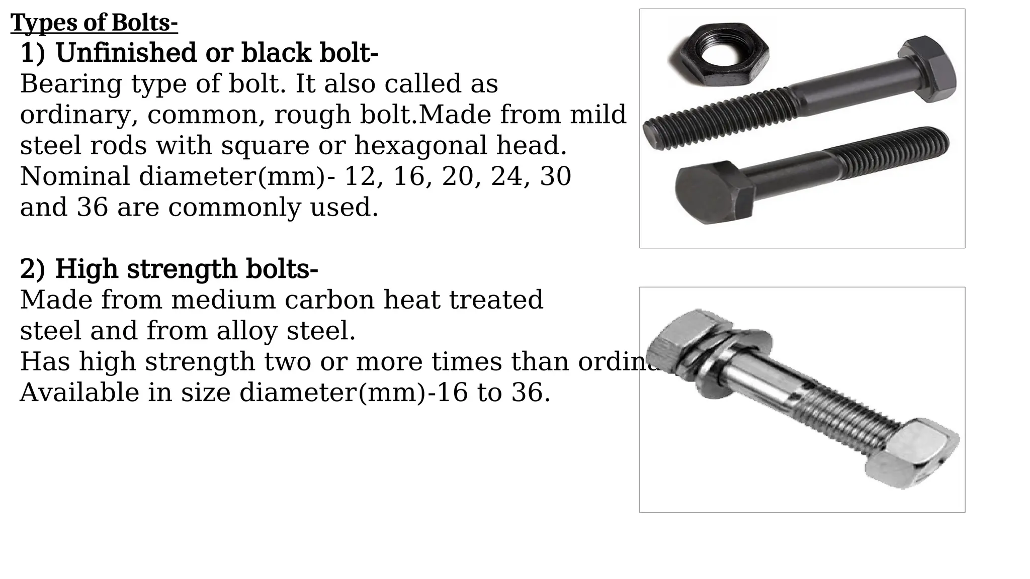 Theory of bolted connection, classification,Advantages and Dis ...