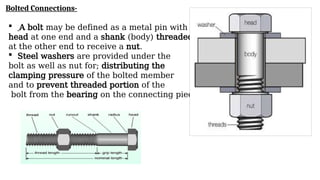 Theory of bolted connection, classification,Advantages and Dis ...