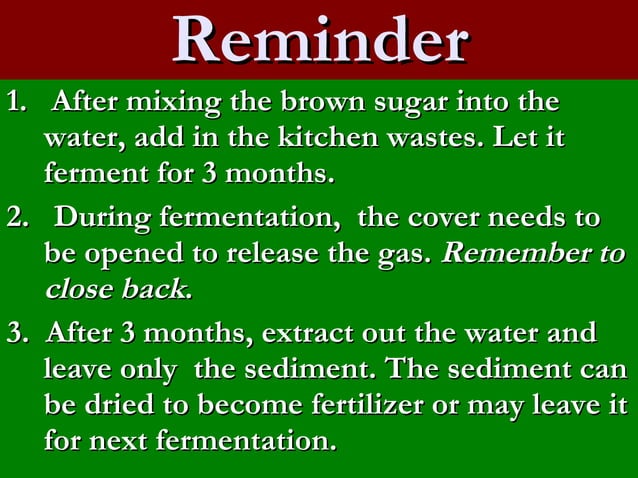 2. The processing of Garbage Enzyme | PPT | Chemistry | Science