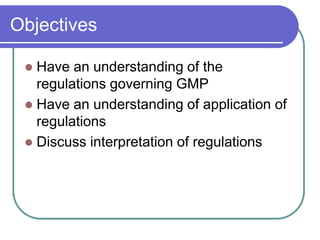 2 the regulations | PPTX