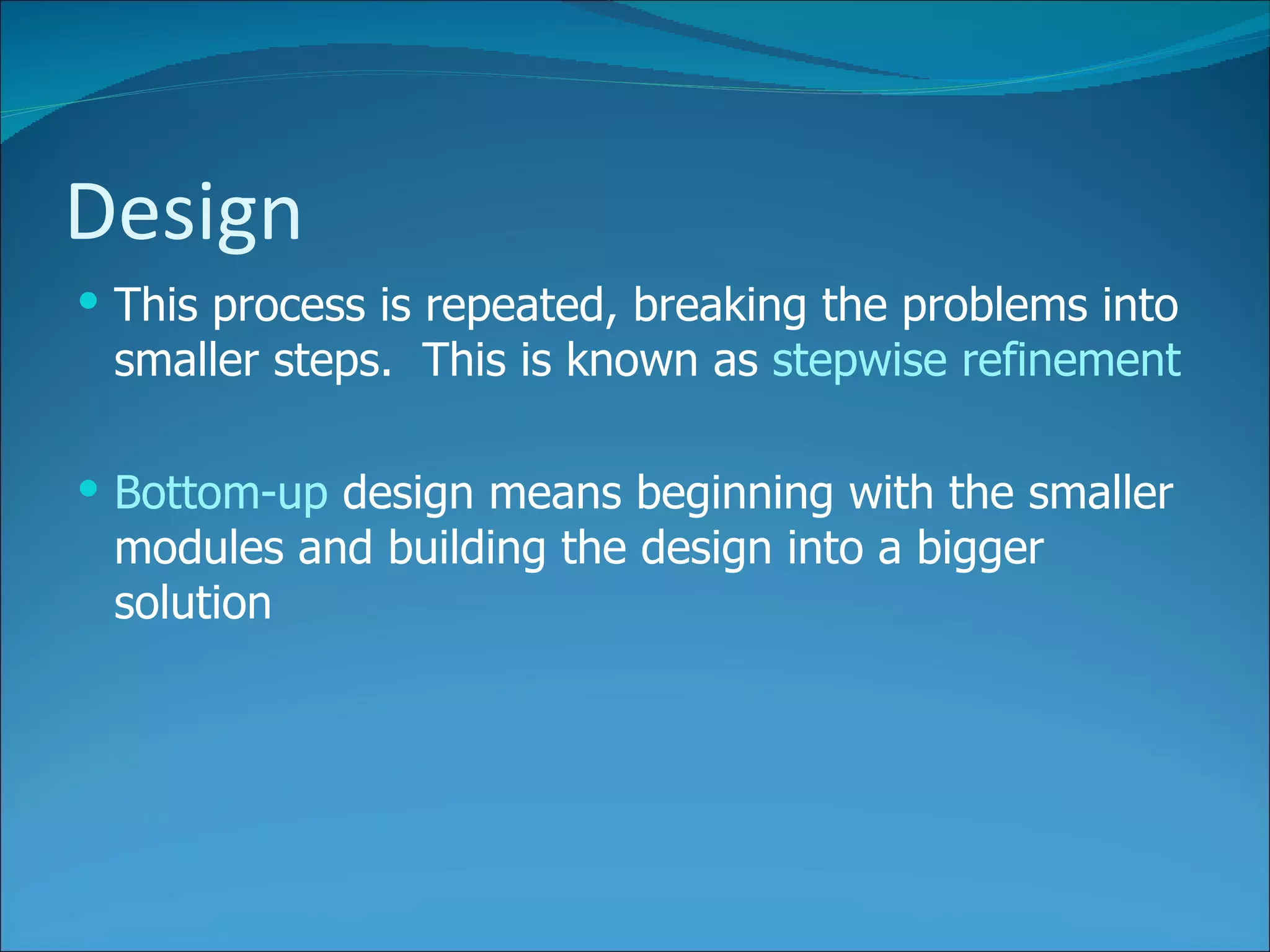 2. The Software Development Process - Design | PPT