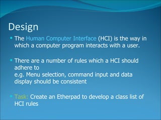 2. The Software Development Process - Design | PPT