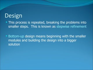 2. The Software Development Process - Design | PPT