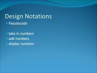 2. The Software Development Process - Design | PPT